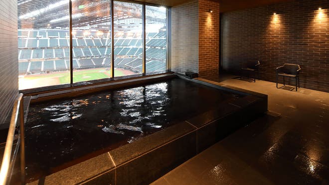 フィールドを眺めながらととのう 世界がまだ見ぬ温泉サウナの写真7