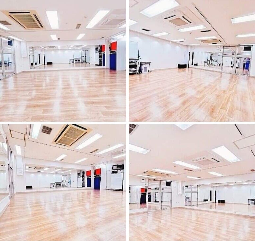 【浅草橋・蔵前】駅近／広々 地下スペース／膝に優しい衝撃吸収床／壁二面鏡／暗闇✨ピカピカLED✨の写真2