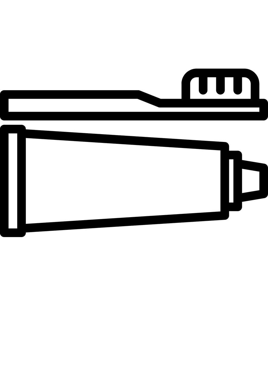 歯ブラシ（歯磨き粉付き）の画像1