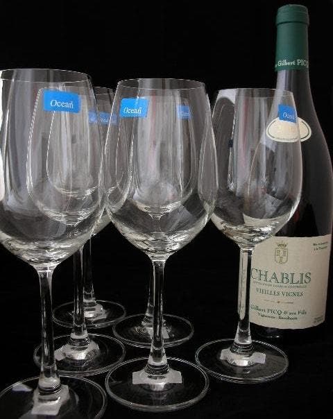 白ワイングラス（小ぶりのチューリップ型）の画像1