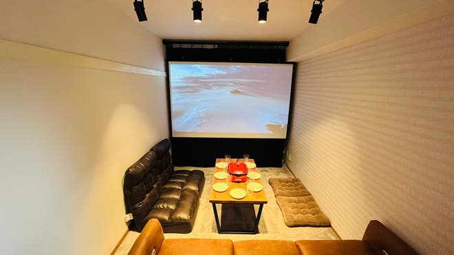 🎉NEW特割🎉【元住吉駅1分】大画面100inch🎬リクライニング💺デート💑ネトフリ・ゲーム・パーティー🎉学割🏫商店街🛍の写真3