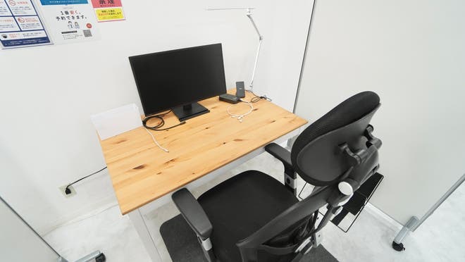 <南大沢テレワークステーション ワークデスクNo.1>光回線Wi-Fi📶モニター🖥テレワーク/ZOOM/自習の写真5