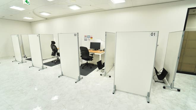 <南大沢テレワークステーション ワークデスクNo.1>光回線Wi-Fi📶モニター🖥テレワーク/ZOOM/自習の写真9