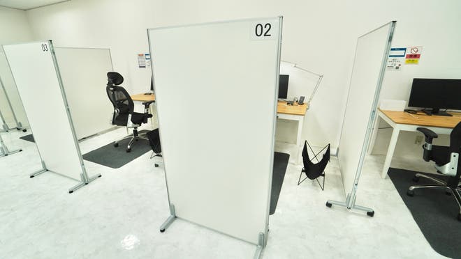 <南大沢テレワークステーション ワークデスクNo.2>光回線Wi-Fi📶モニター🖥テレワーク/ZOOM/自習の写真4