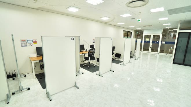 <南大沢テレワークステーション ワークデスクNo.4>光回線Wi-Fi📶モニター🖥テレワーク/ZOOM/自習の写真2