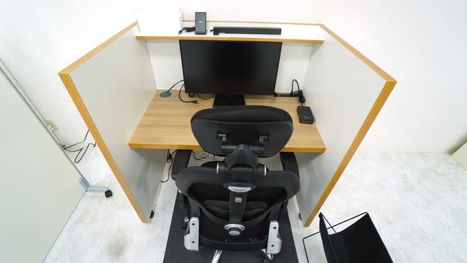 <南大沢テレワークステーション ワークデスクNo.5>光回線Wi-Fi📶モニター🖥テレワーク/ZOOM/自習の写真5