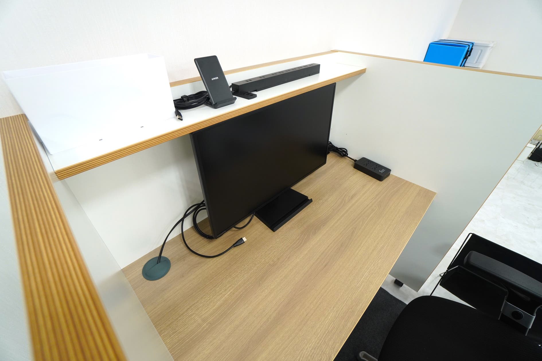 ＜南大沢テレワークステーション ワークデスクNo.6＞光回線Wi-Fi📶モニター🖥テレワーク/ZOOM/自習の写真6