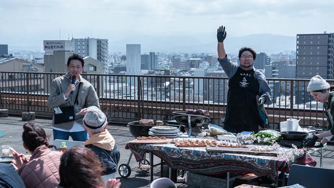 立山連峰が一望できる屋上の写真4