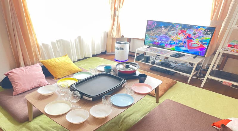 【U-SPACE立川1】Switch🎮 Netflix視聴可🎬焼肉🍖鍋パ🫕たこパ🐙ゴロゴロ💤 鑑賞会🎥