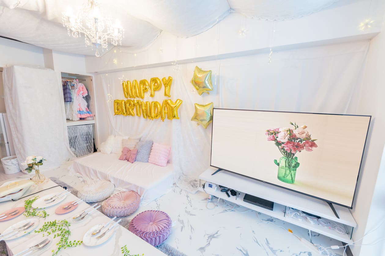 栄駅5分❣️ゴミ捨て無料⭐️SNS映え🌙ごろごろマットレス🛋撮影会💓推し活🎀女子会🤍の写真8