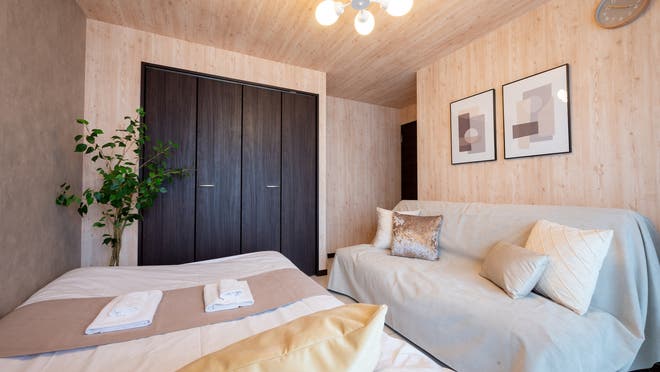 【花園町駅4分】キッチン・お風呂つき★ママ友/女子会/撮影/映画鑑賞に!無料WIFI/Blu-rayプレーヤ-/Netflixの写真2