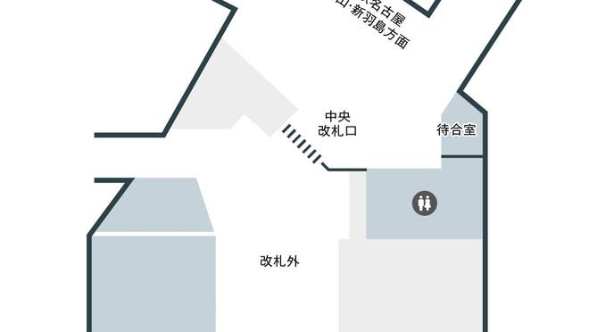 【テレキューブ】名古屋鉄道 名鉄岐阜駅 2F改札外の個室型ワークブース(110-01)です。の写真3