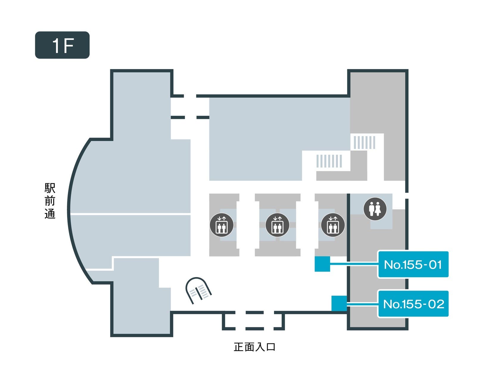 【テレキューブ】花京院スクエアの個室型ワークブース（155-02）です。視線と音を遮る、プライベートな集中環境。の写真3