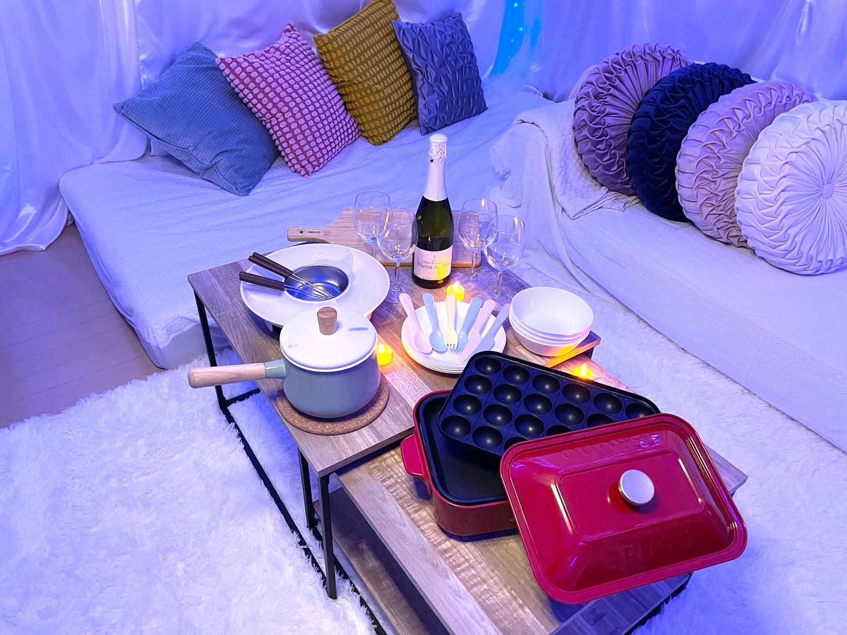 フロアにこのスペースだけ🔥駅1分✨幻想空間🍀🌌大人気ゲーム🎮プロジェクター🎥マットレス🛌飲み会🥂デート💕24Hの写真18