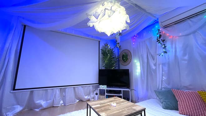 フロアにこのスペースだけ🔥駅1分✨幻想空間🍀🌌大人気ゲーム🎮プロジェクター🎥マットレス🛌飲み会🥂デート💕24Hの写真14