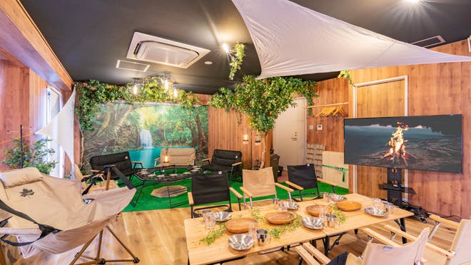 秋冬割🉐新宿/大久保チカ😍24時間Max20名❗キャンプ🏕おうちBBQ🍖100㌅スクリーン🌈ゲーム🎉Wi-Fi✨の写真4