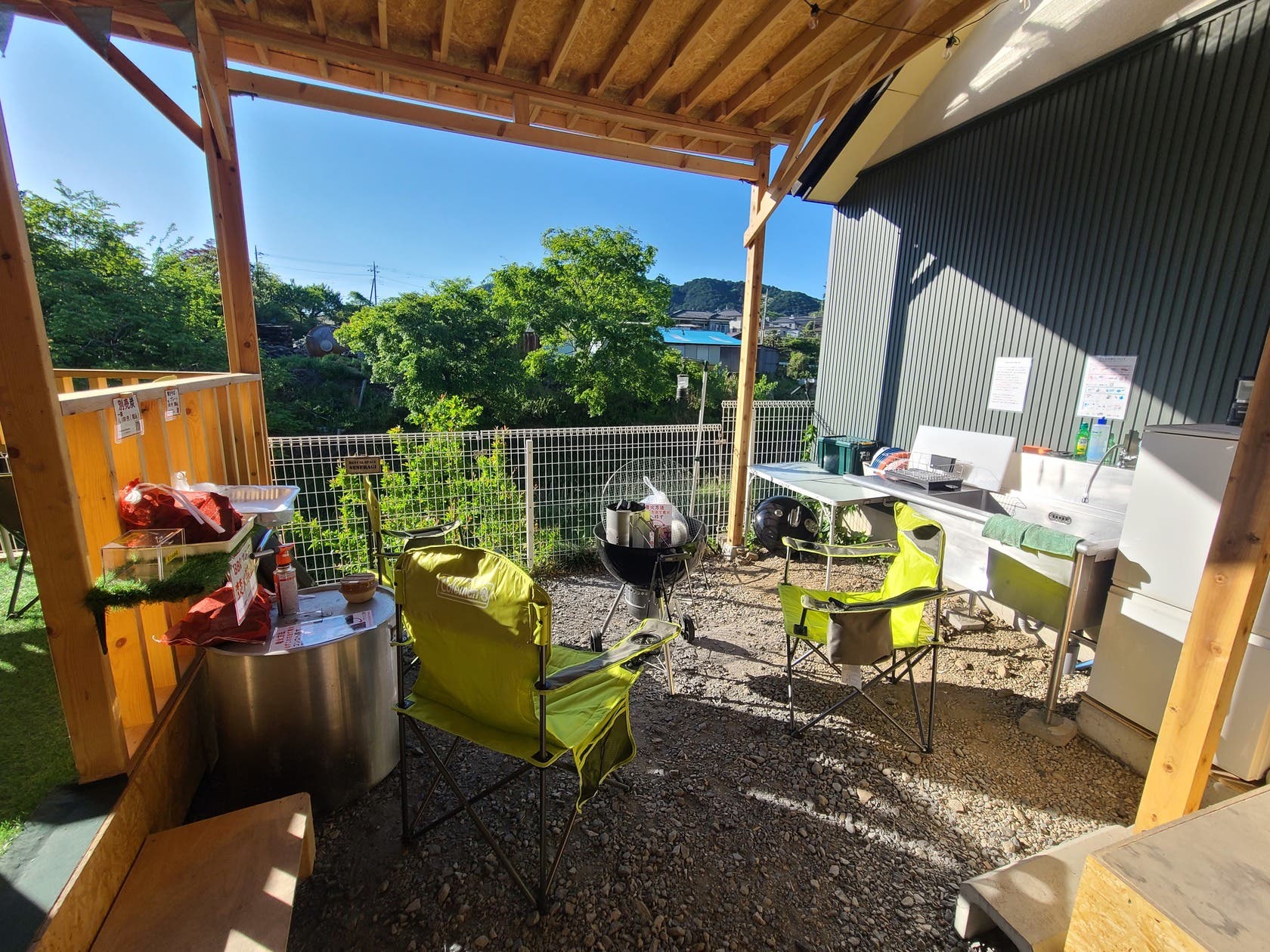 ときがわRS第2BBQテラス★全天候型BBQ専用スペース★雨の日も安心の屋根完備★専用キッチン＆清潔トイレ完備！の写真7