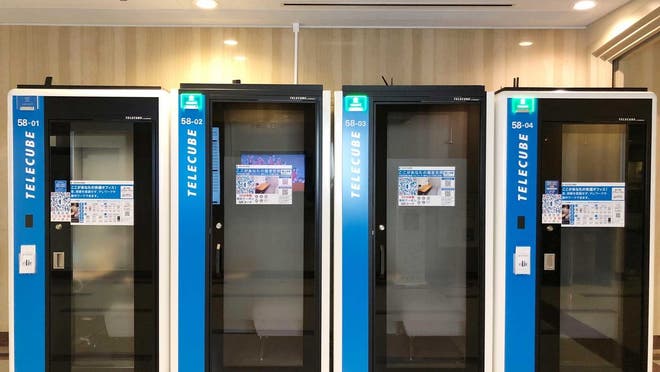 【テレキューブ】新大手町ビルの個室型ワークブース(58-04)です。視線と音を遮る、プライベートな集中環境。の写真1