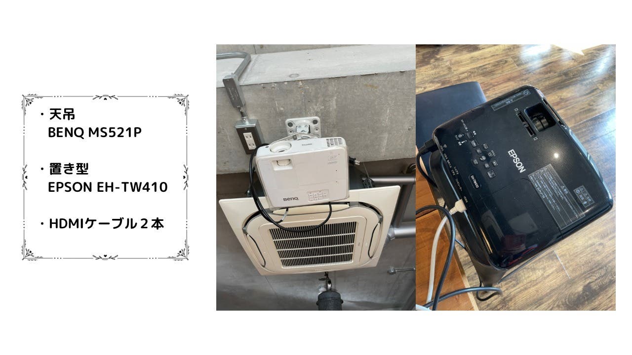 🎶２階スピーカー🎥プロジェクター・スクリーンの画像1