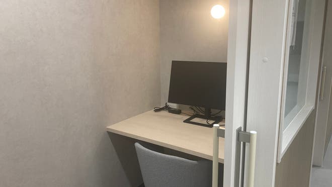 【JR花園駅前】1名用ワークブース/Wi-Fi/モニター/ZOOM/自習/いいオフィス花園駅前個室③の写真4