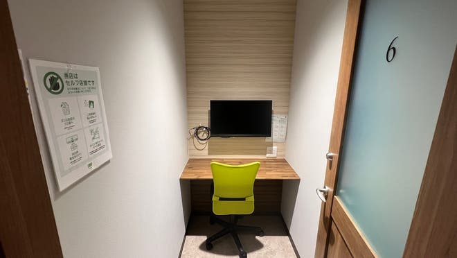 【五反田駅直結】オンライン会議可能な1名完全個室|ブース6の写真1