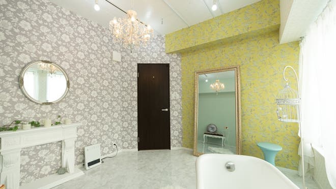 【apps Est】圧倒的明るさ!猫脚バスタブの入った上品で可愛い女性が輝くレフ版要らず空間◎肌も綺麗に映る可愛さ満点空間◎の写真7