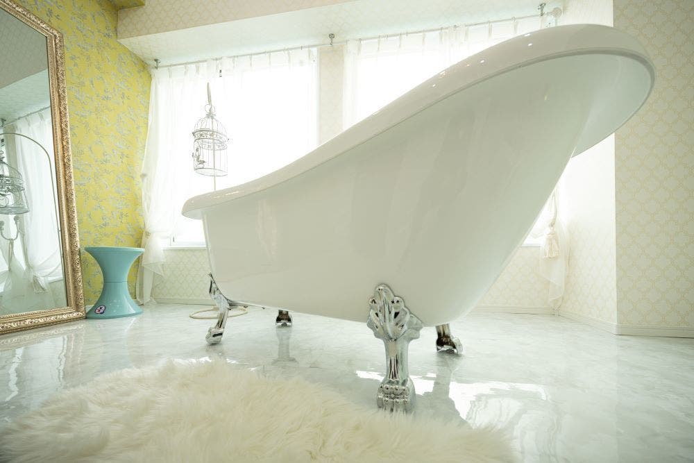 【apps Est】圧倒的明るさ！猫脚バスタブの入った上品で可愛い女性が輝くレフ版要らず空間◎肌も綺麗に映る可愛さ満点空間◎の写真8