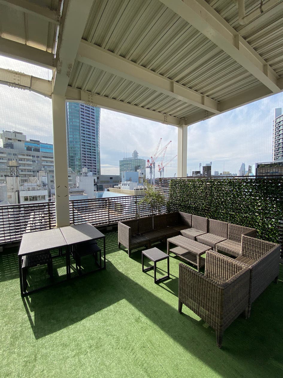 【渋谷駅8分】貸切BBQ！手ぶらも可能🍖SLOTH JINNAN ワイズ神南ビル屋上　ルーフトップテラス 撮影 屋根付きの写真6