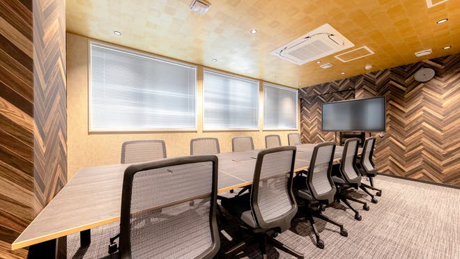 【名古屋駅徒歩4分!】10名用会議室#Wi-Fi#電源#MAXHUB#フリードリンク#太閤通口の写真1