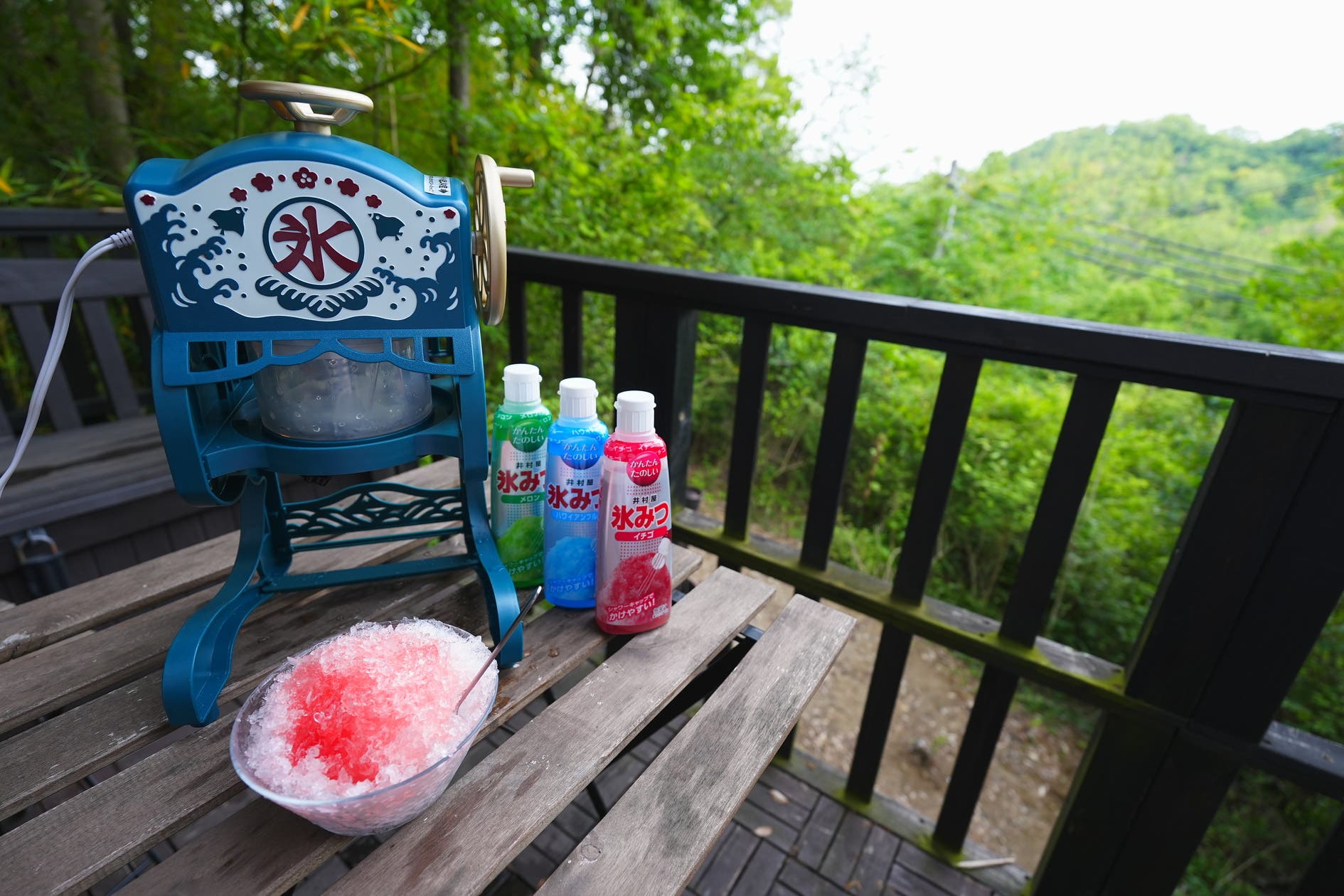 かき氷機セット（シロップ付）の画像1