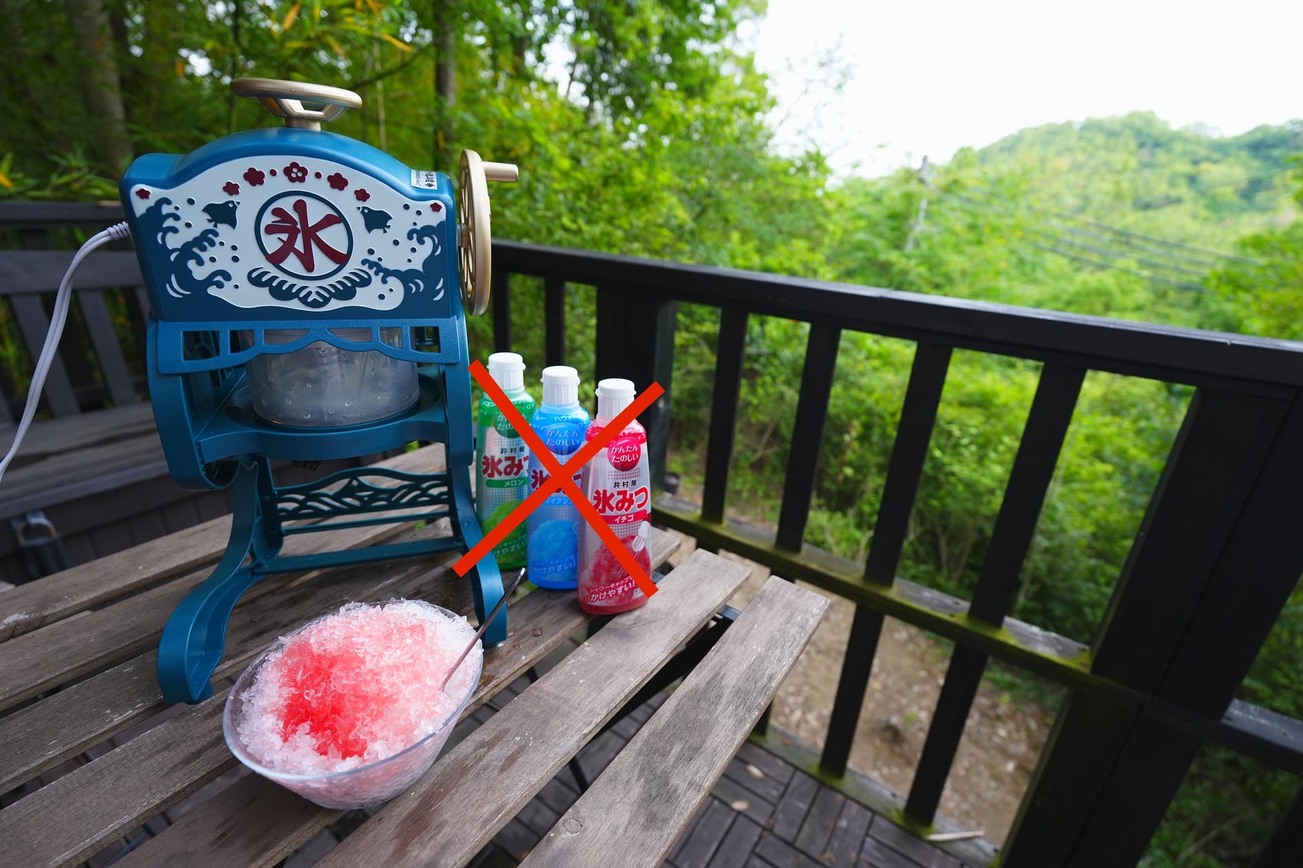 かき氷機セット（シロップなし）の画像1