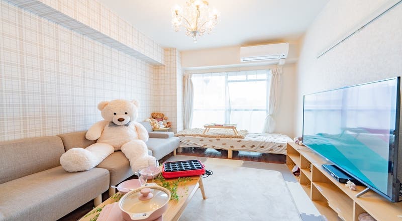 【テディー四条河原町🧸】烏丸駅河原町駅2分🚃地デジ視聴可能📺大型テレビ📺スポーツ観戦⚽🏀⚾女子会♡鑑賞会♡ママ会