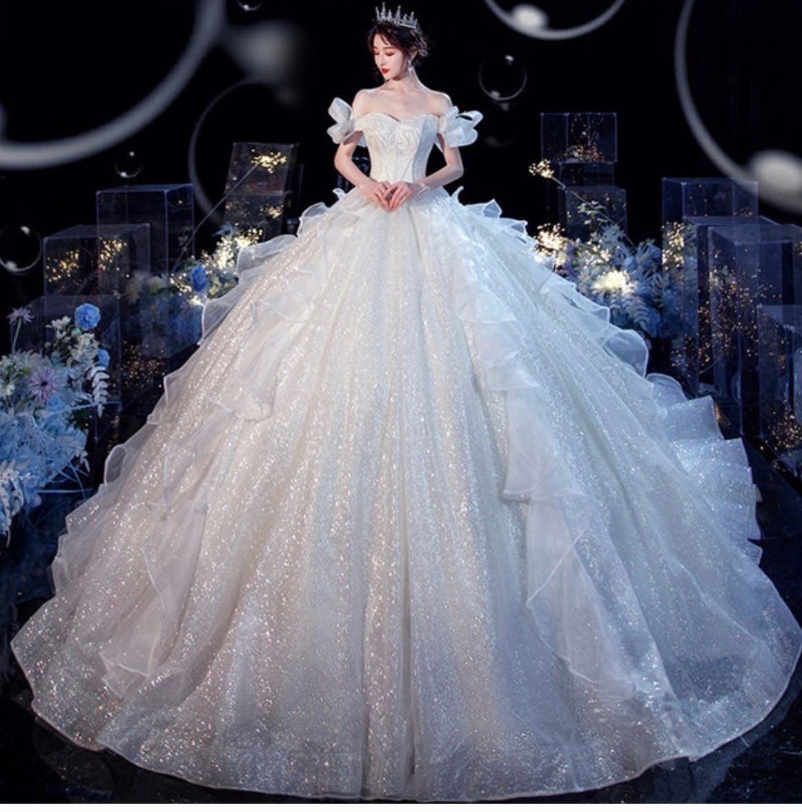 ウエディングドレスのレンタルの画像1