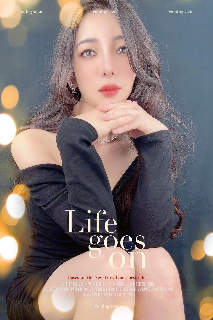 撮影前にフルメイクとヘアセットの画像1