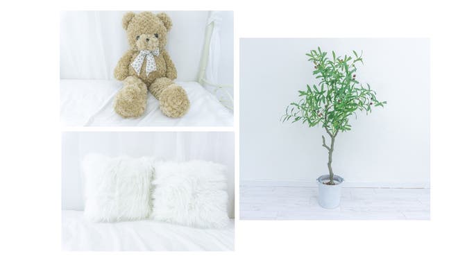 白壁・白家具|シック|天蓋ベッド|花壁|シャンデリア|5面背景|撮影機材無料|生誕祭・誕生会|コスプレ|YouTube配信の写真24