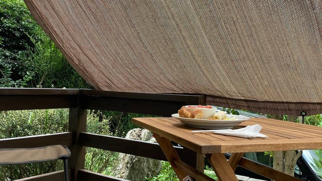 ウッドデッキでティータイム🎶 夜は月見も✨ の写真4