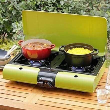 室内BBQ用🎶イワタニ卓上BBQコンロ(2口)＋焼肉プレートの画像1