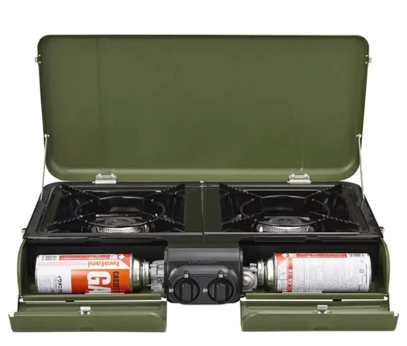 室内BBQ用🎶イワタニ卓上BBQコンロ(2口)＋焼肉プレートの画像2