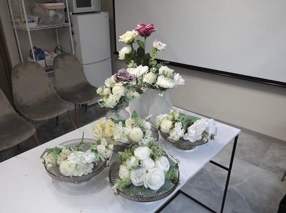 真っ白造花🌼ブーケ≪撮影やテーブルコーデに≫の画像1