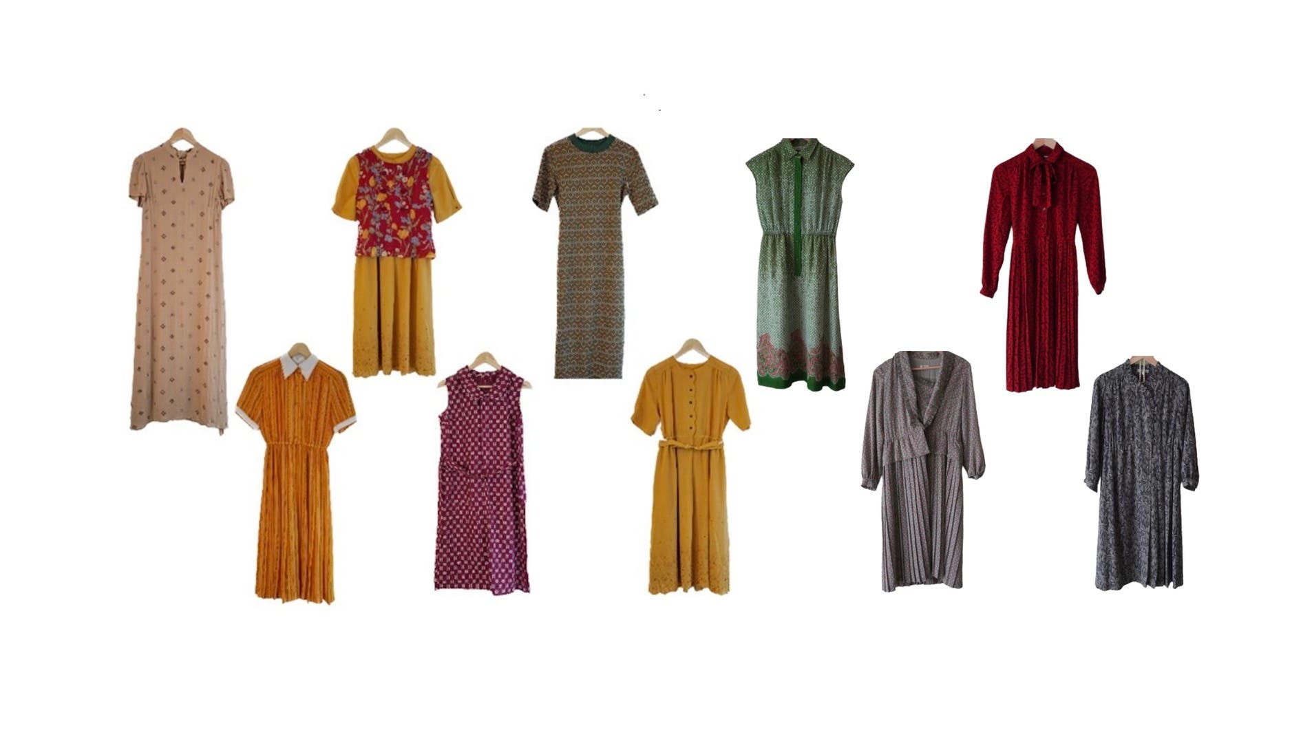 レトロなワンピースセットの画像1