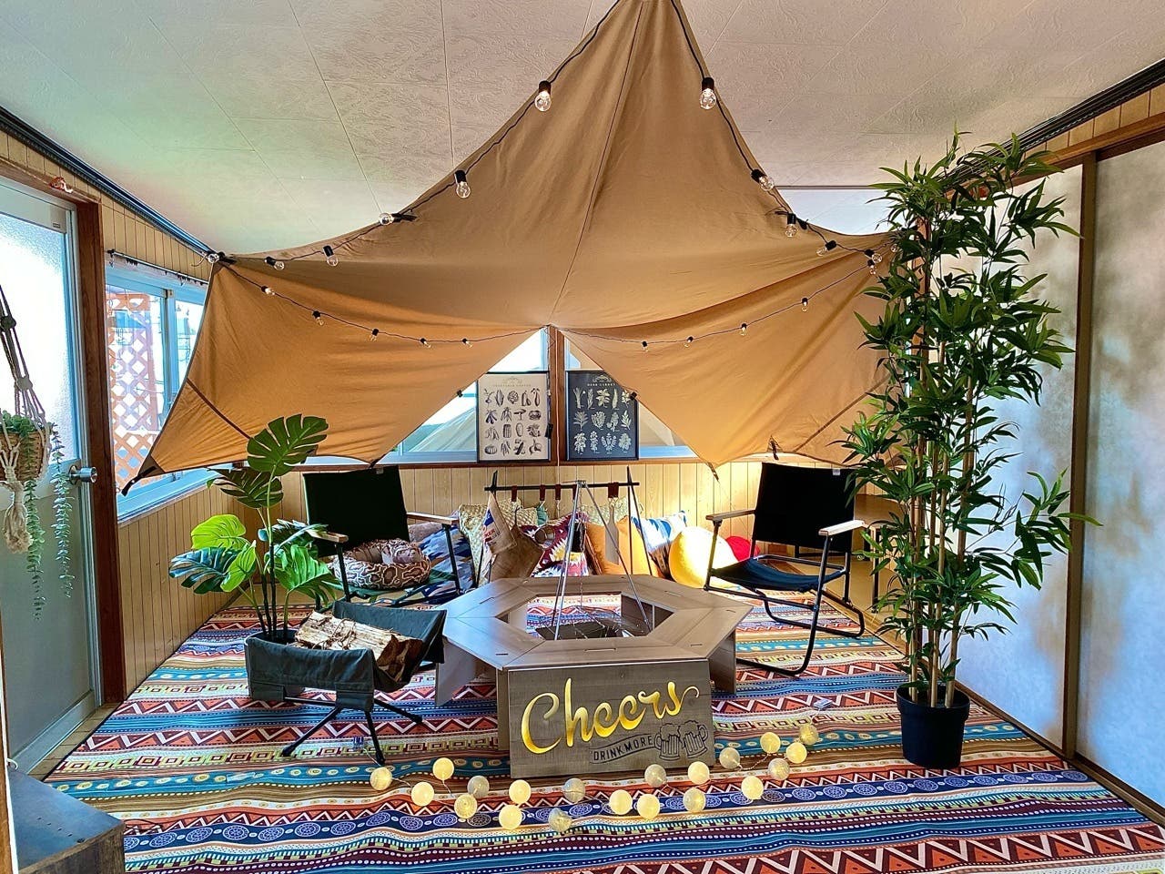 冬は鍋パも❗️全天候ok24時間営業🕰️三宮5分！1LDKとバルコニーが貸切⛱最大14名/バーベキュー🍻の写真13