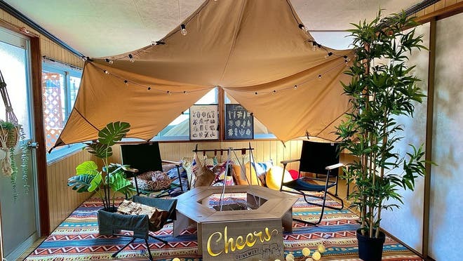 冬は鍋パも❗️全天候ok24時間営業🕰️三宮5分!1LDKとバルコニーが貸切⛱最大14名/バーベキュー🍻の写真13