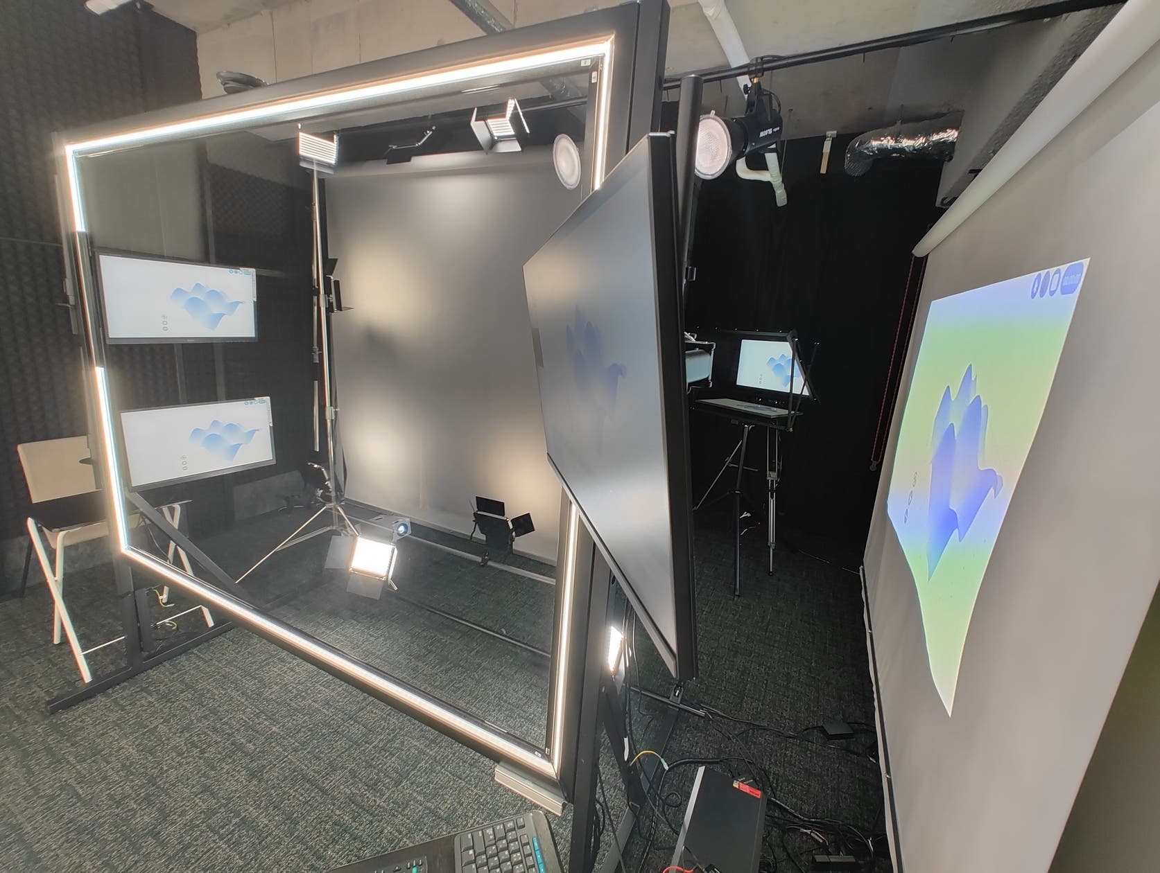 プロ用機材で誰でも簡単に動画を撮影、配信可能！カメラ、マイク、照明、クロマキー、機材は全て揃っています！の写真6