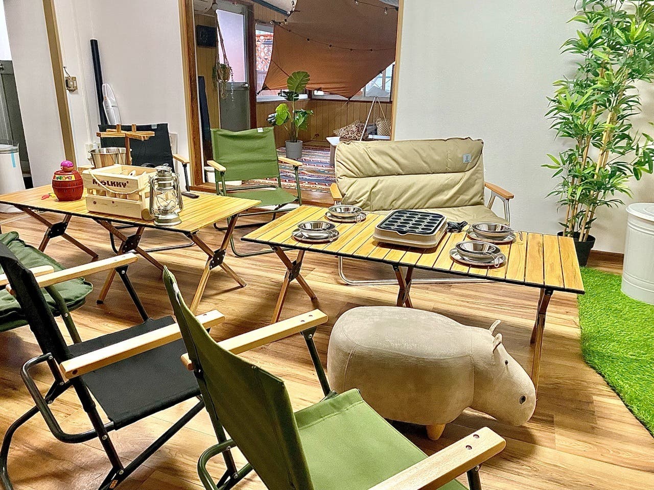 冬は鍋パも❗️全天候ok24時間営業🕰️三宮5分！1LDKとバルコニーが貸切⛱最大14名/バーベキュー🍻の写真12