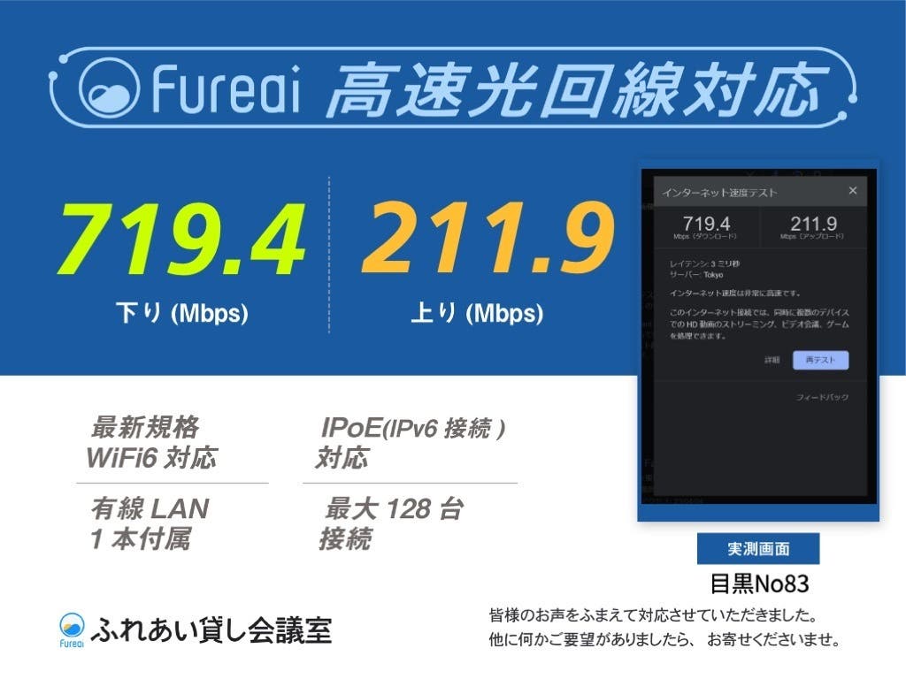 【目黒駅正面口 15秒！駅直結アトレ目黒2隣り！30名】モニター・ホワイトボード・WiFi無料！ふれあい貸し会議室 目黒No83の写真29