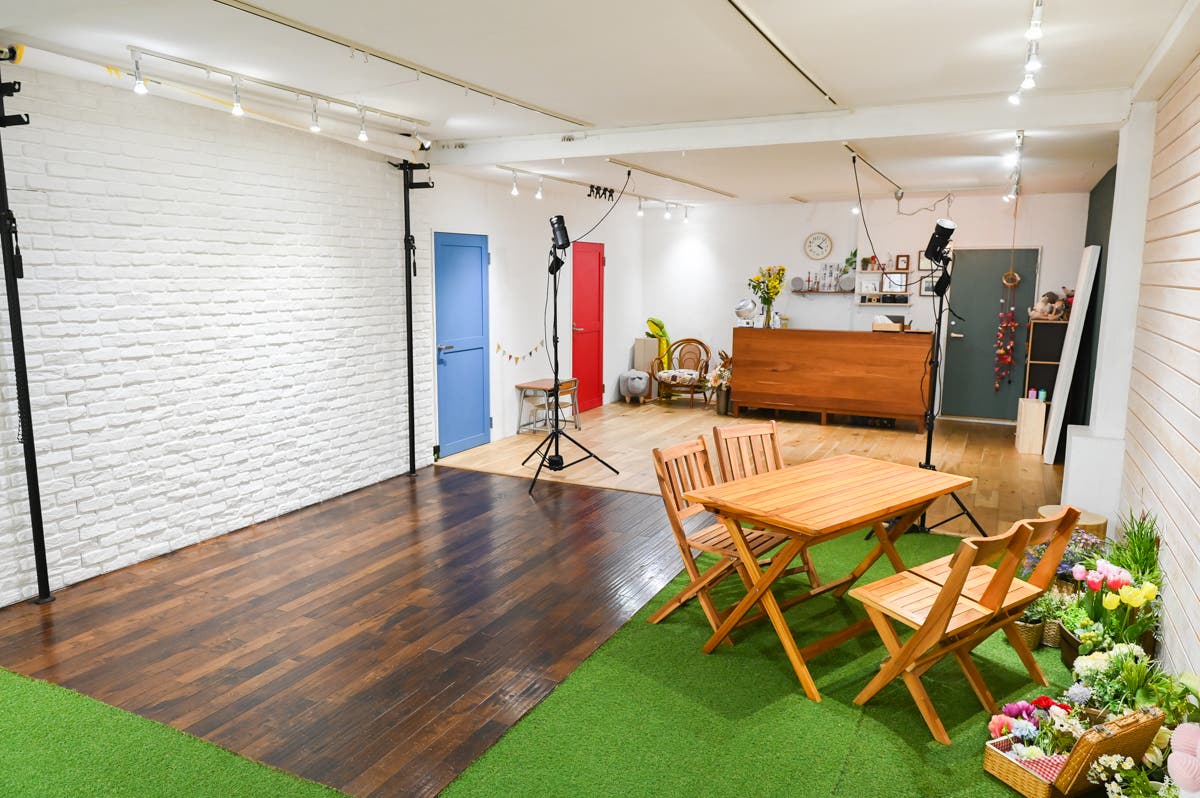 月島のフォトスタジオ/キッズアイテムやわんちゃんグッズ撮影に◎の写真2