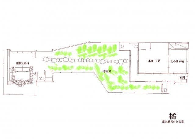 撮影限定　明治時代の雰囲気をそのまま残した和庭園が見える露天風呂付客室の写真11
