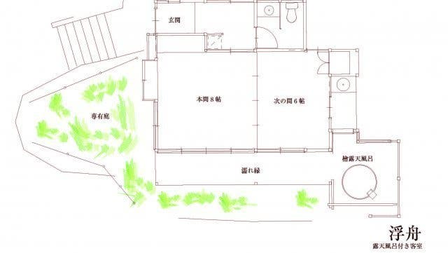撮影限定 明治時代の雰囲気をそのまま残した和庭園が見える露天風呂付客室の写真10