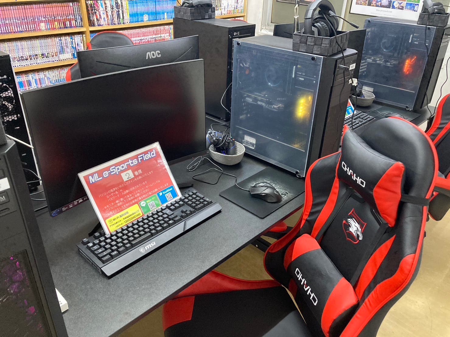 JR錦糸町駅から徒歩3分、２４時間いつでも使える、ネットカフェ併設のesports施設の写真5