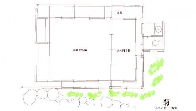 撮影限定 明治時代の雰囲気をそのまま残した和庭園が見える純和風客室の写真6